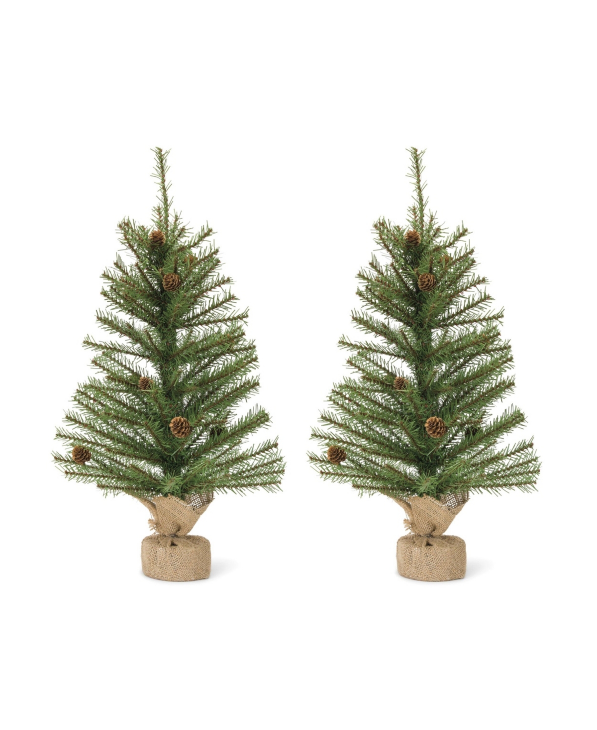 Click here for Slickblue Pine Tree With Burlap Bag Base And Pinec... prices