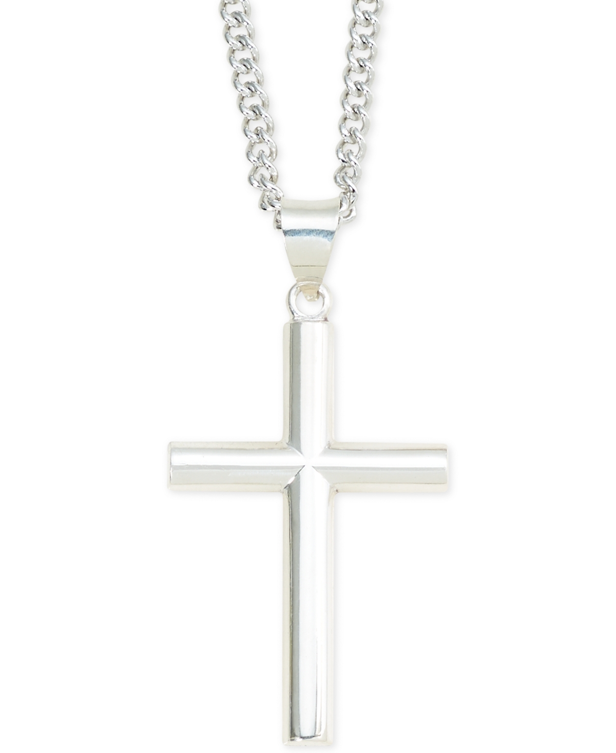 Click here for Cross Pendant Necklace in Sterling Silver - Silver prices