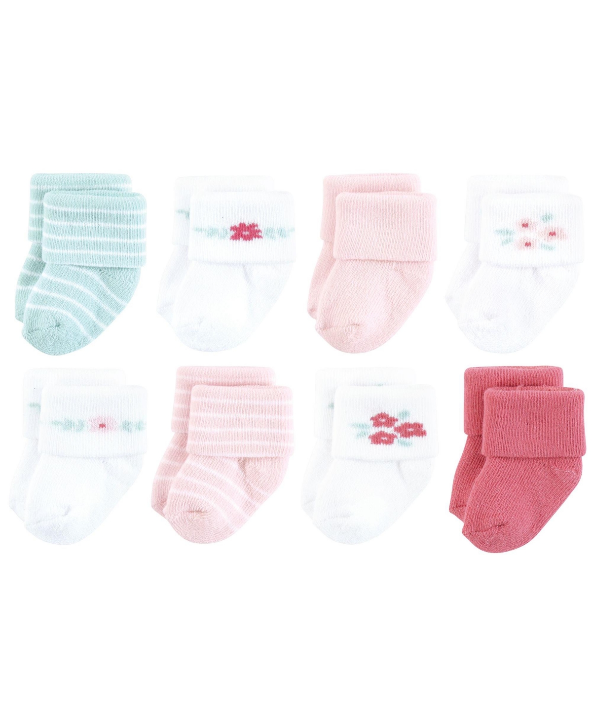 Click here for Hudson Baby Baby Girls Hudson 8Pk Terry Socks - Ti... prices