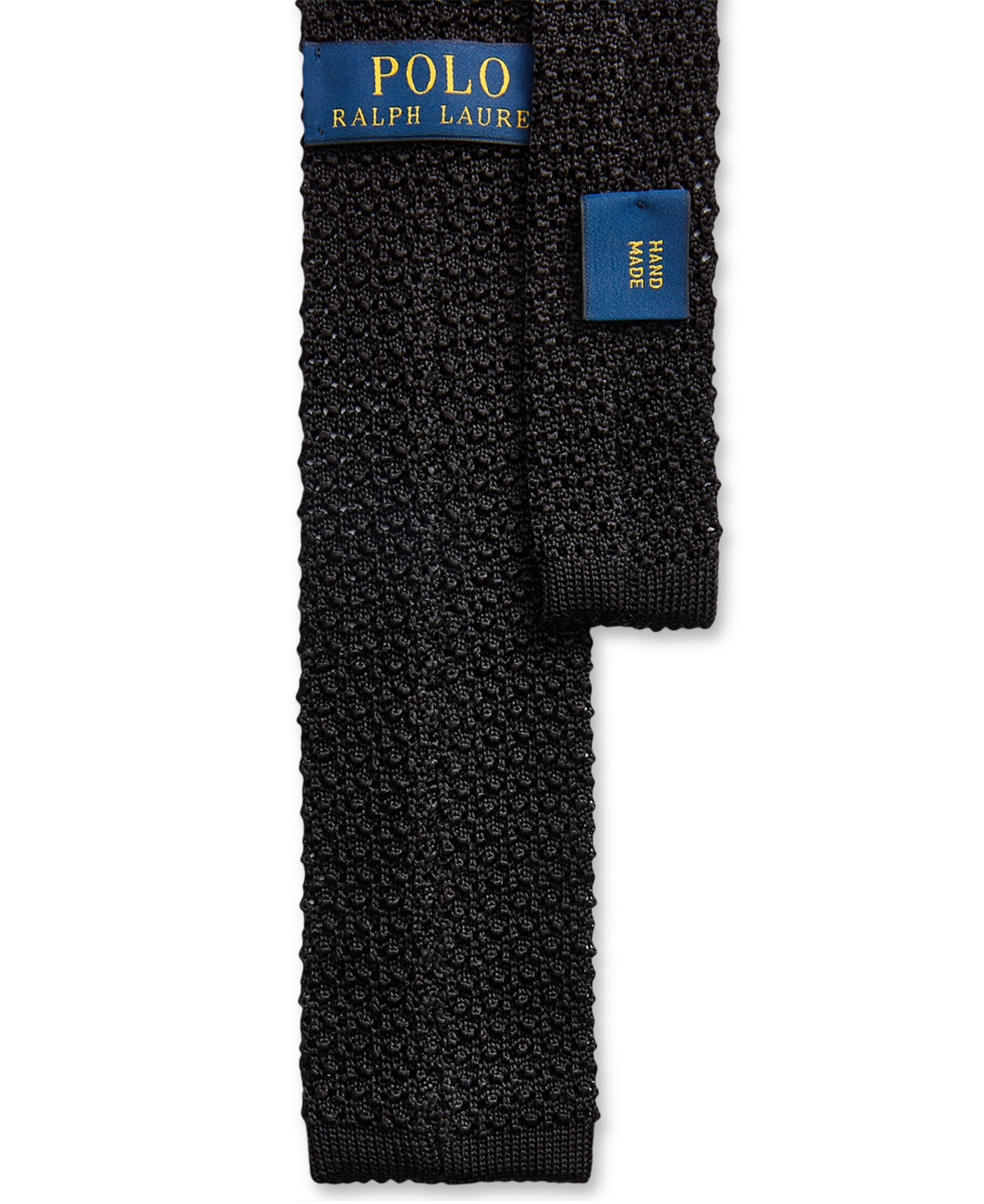 Click here for Polo Ralph Lauren Mens Knit Silk Tie - Black prices