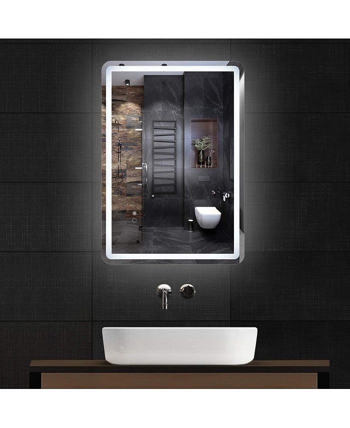 Simplie Fun Simple Deluxe 36 X 28 Inch Large Wall Anti-Fog Dimmable LED ...