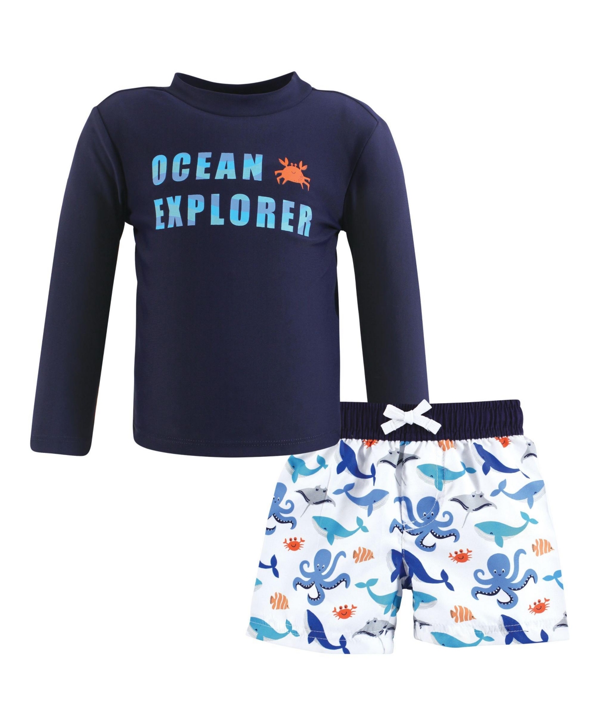 Click here for Hudson Baby Baby Boys Hudson Sun-Safe Rashguard Se... prices