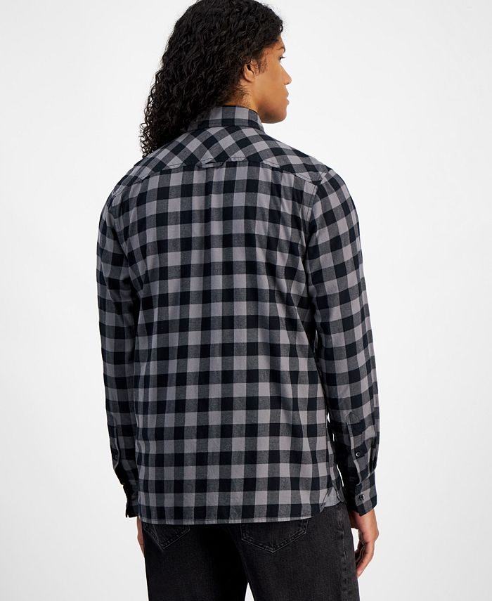 Sun + Stone Men's Rama Check Shirt, Created for Macy's - Macy's