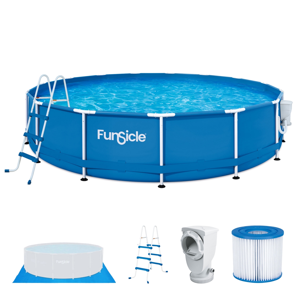 Click here for Funsicle 15 x 36 Outdoor Activity Round Frame Abov... prices