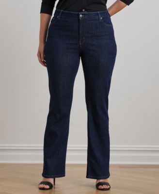 Lauren Ralph Lauren Plus Size High-Rise Bootcut Jeans - Macy's
