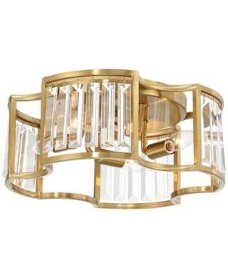 Possini Euro Design Gillian Modern Glam Ceiling Light Semi Flush-Mount ...