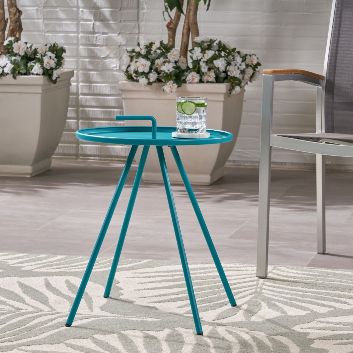 Click here for Streamdale Modern Side Table With Handle And Durab... prices