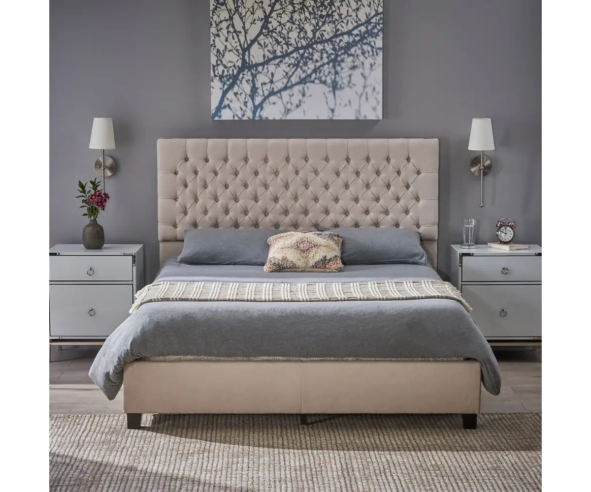 Click here for Simplie Fun Scout Upholstered Queen Platform Bed -... prices