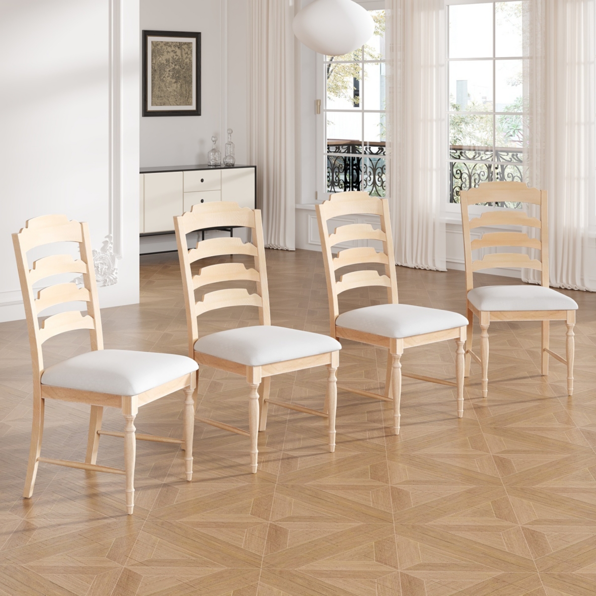 Click here for Streamdale Vintage Serrated Back Dining Chairs (Se... prices