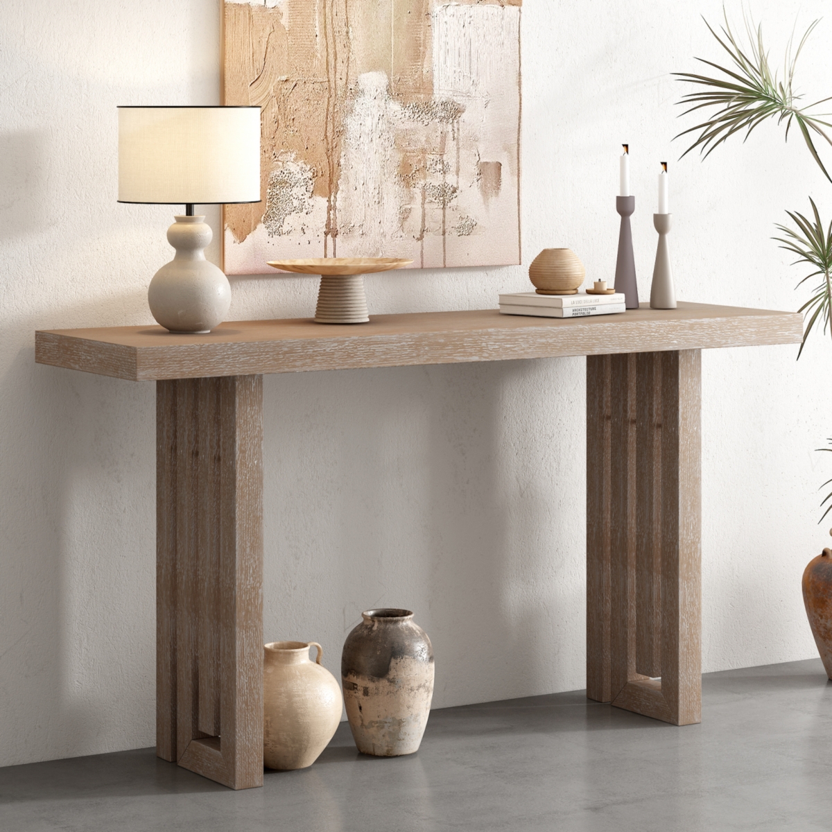 Click here for Streamdale Oak Veneer Console Table with Distincti... prices