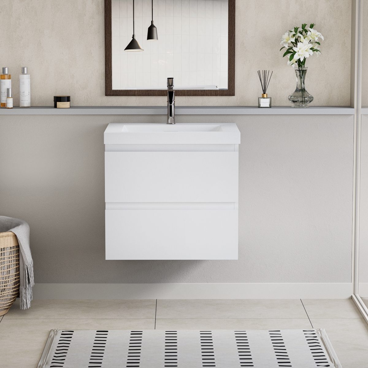 Click here for Streamdale 30" Wall-Mounted Vanity with Resin... prices