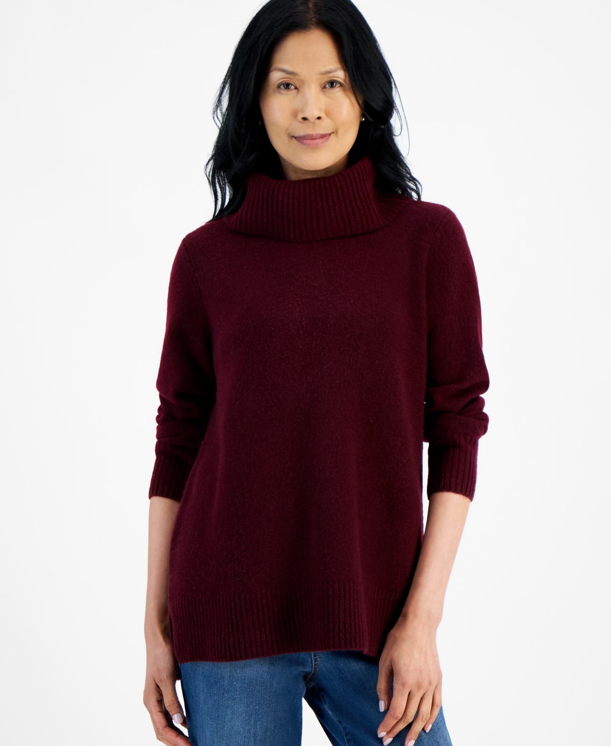 Click here for Style & Co Petite Cowlneck Tunic Sweater  Created... prices