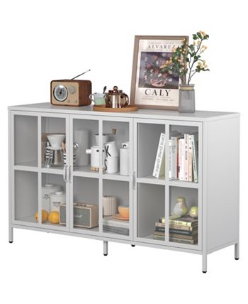 Simplie Fun Premium Steel Storage Cabinet with Adjustable Shelves and ...
