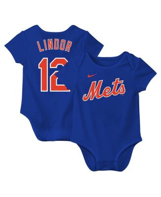 Nike Newborn Baby Boys and Girls Francisco Lindor Royal New York Mets ...