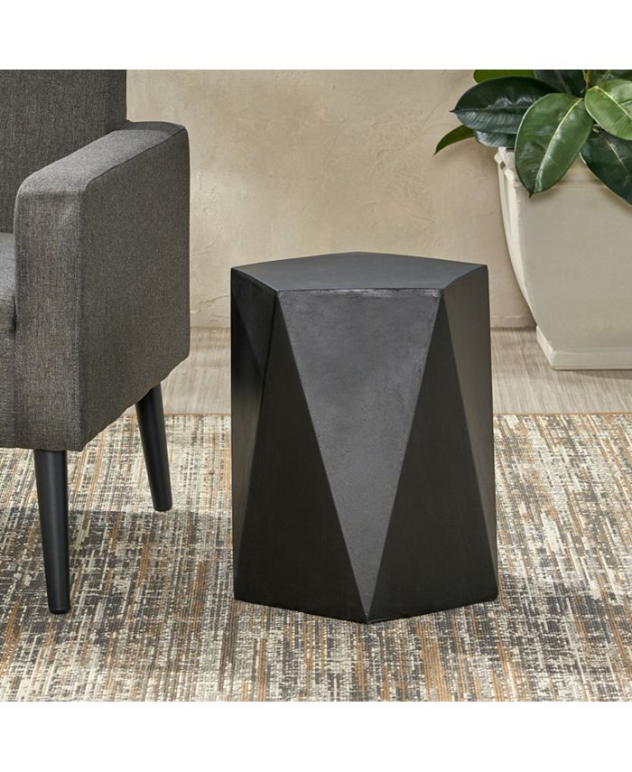 Simplie Fun Apollo Geometric Gem-Cut Side Table - Macy's