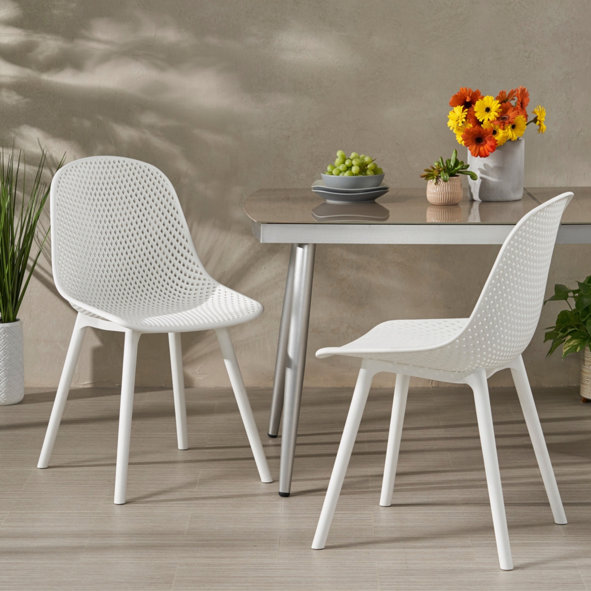 Click here for Streamdale Modern Outdoor Dining Chair With Weathe... prices