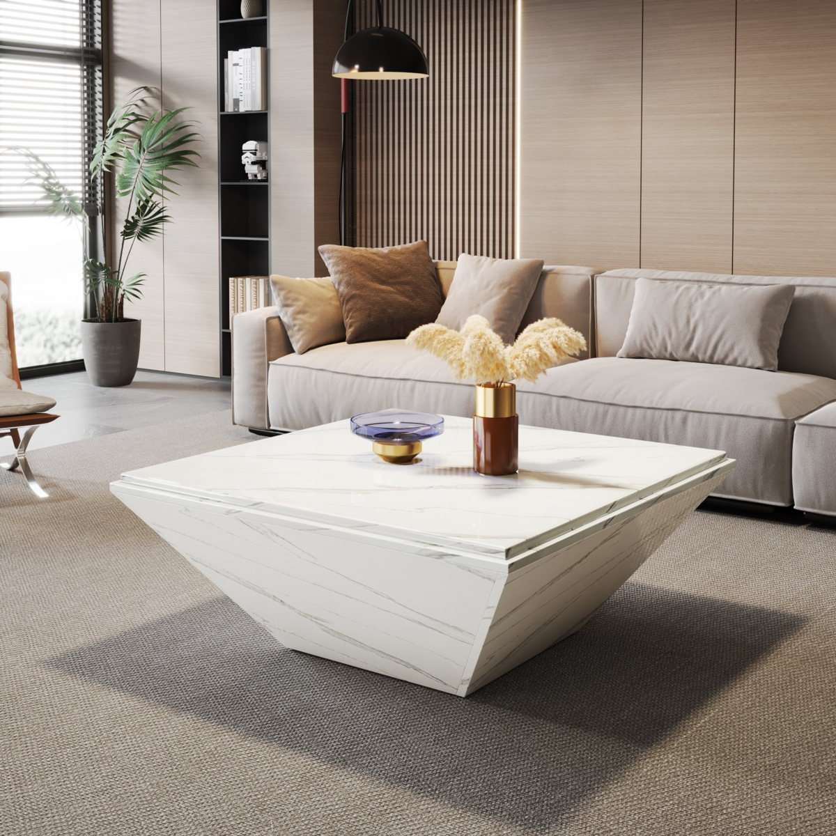 Click here for Tribesigns Coffee Table  35.43-Inch Square Coffee... prices