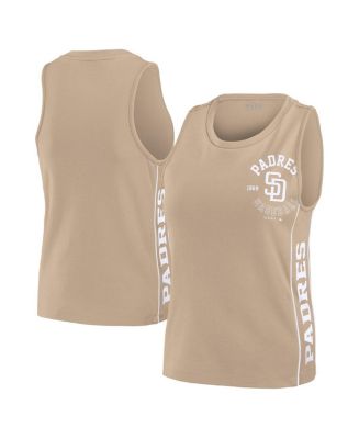 WEAR by Erin Andrews Women's Tan San Diego Padres Tonal Tank Top - Macy's
