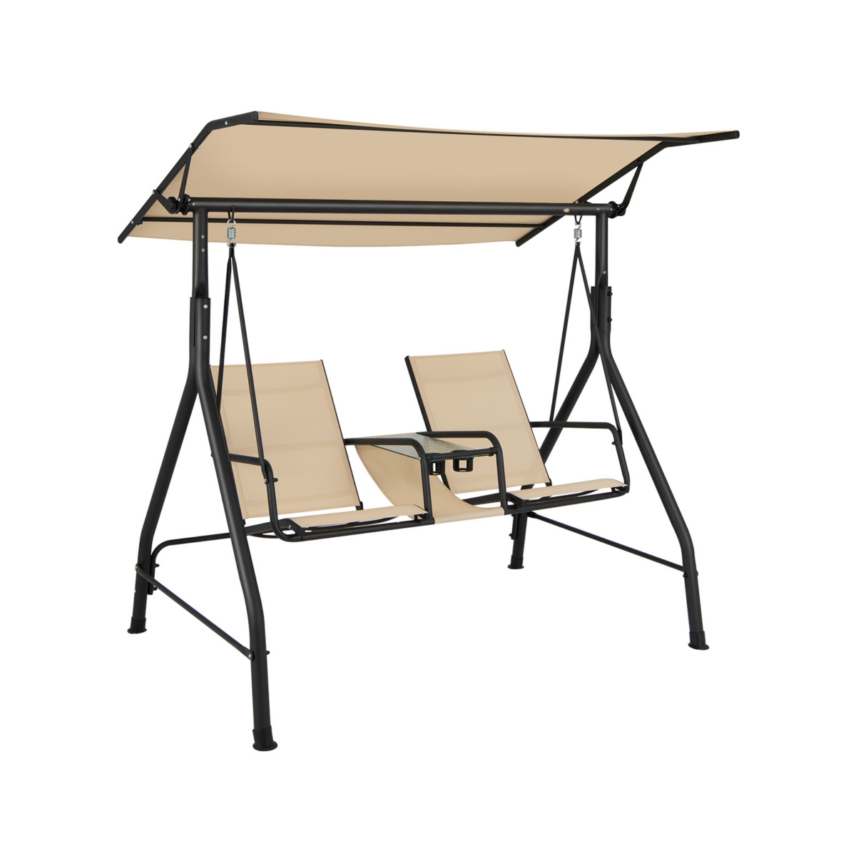 Click here for Slickblue 2-Seat Outdoor Cushioned Porch Swing wit... prices