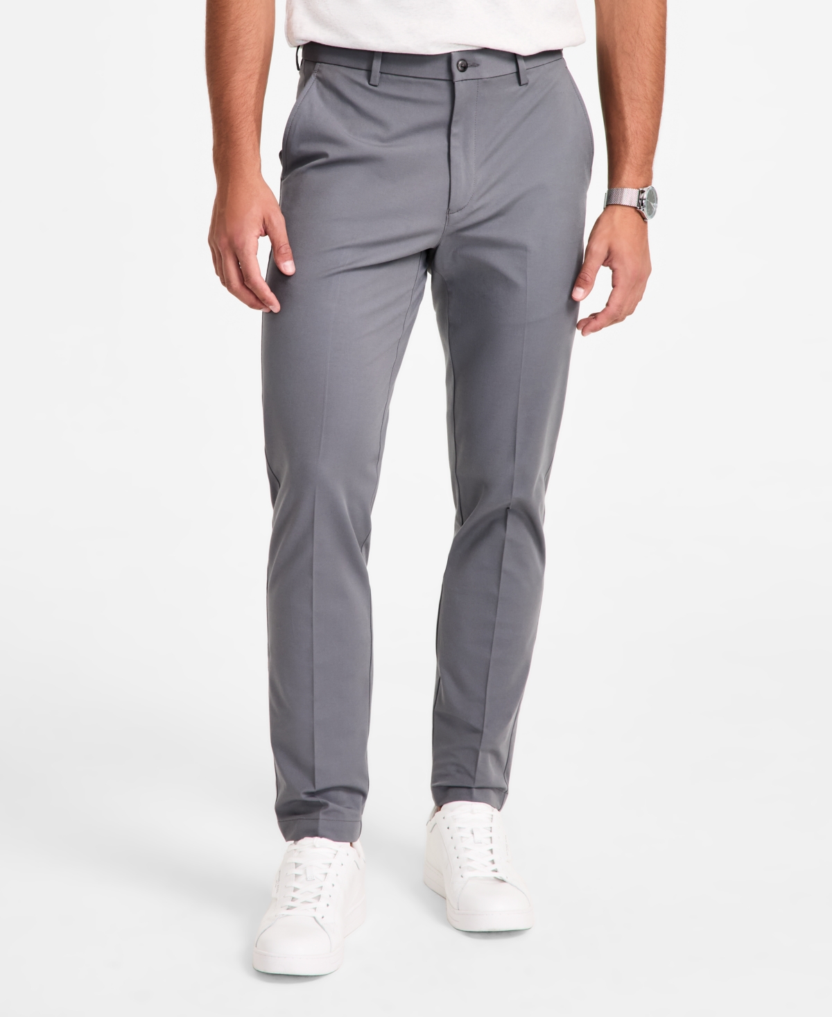 Click here for Michael Kors Mens Classic-Fit Cotton-Blend Dress P... prices