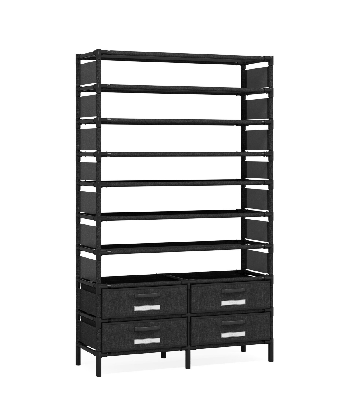 Click here for Tribesigns 10 Tier Shoe Rack Organizer with 4 Bins... prices