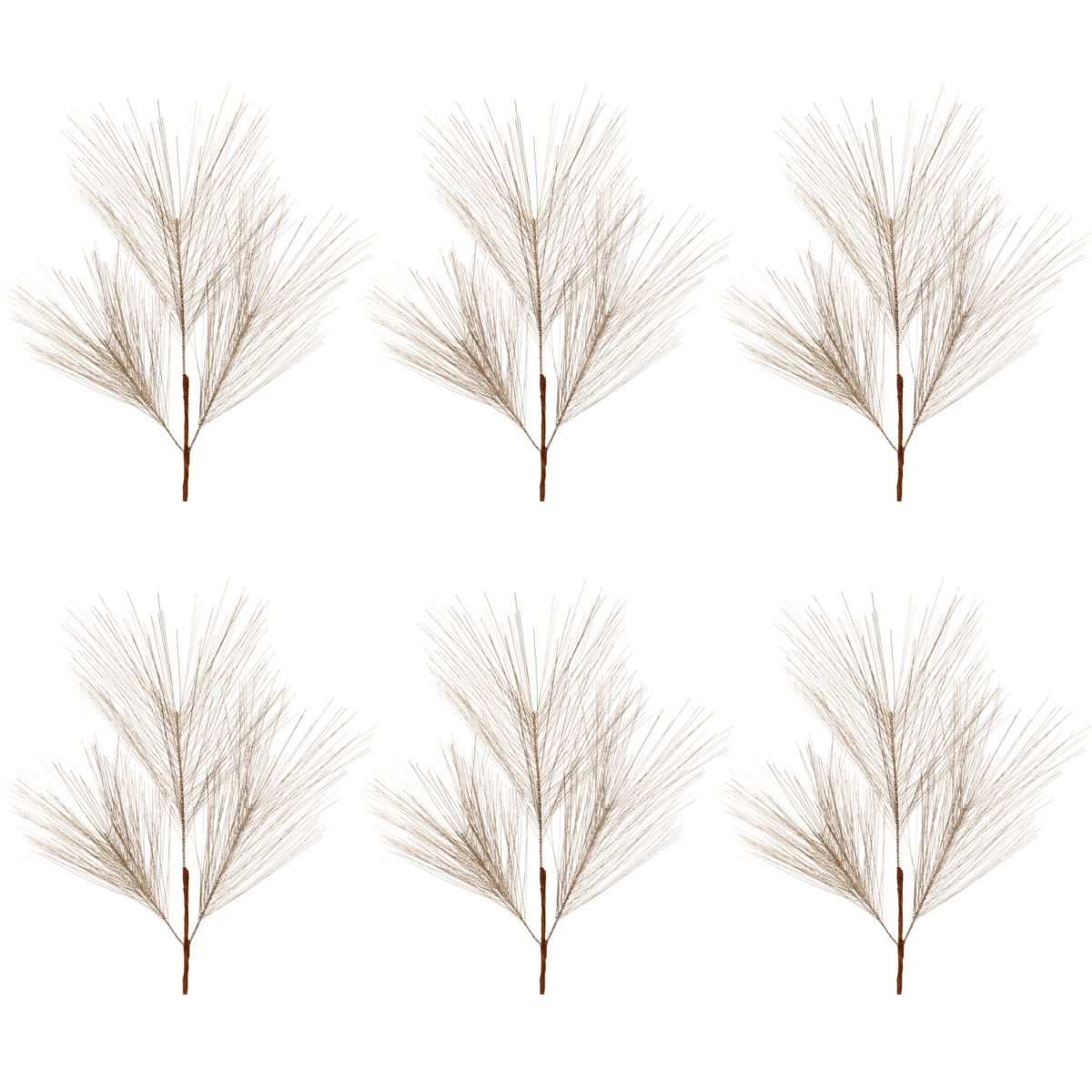 Click here for Slickblue Pine Spray (Set of 6) 25.5H Pvc - Silver prices