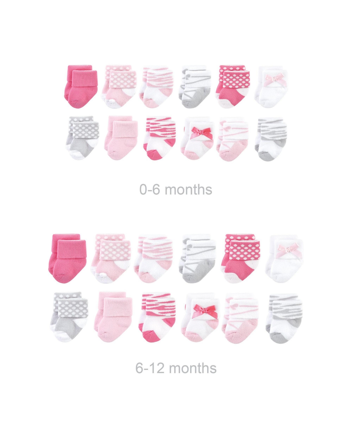 Click here for Luvable Friends Baby Girls Newborn Terry Socks - B... prices