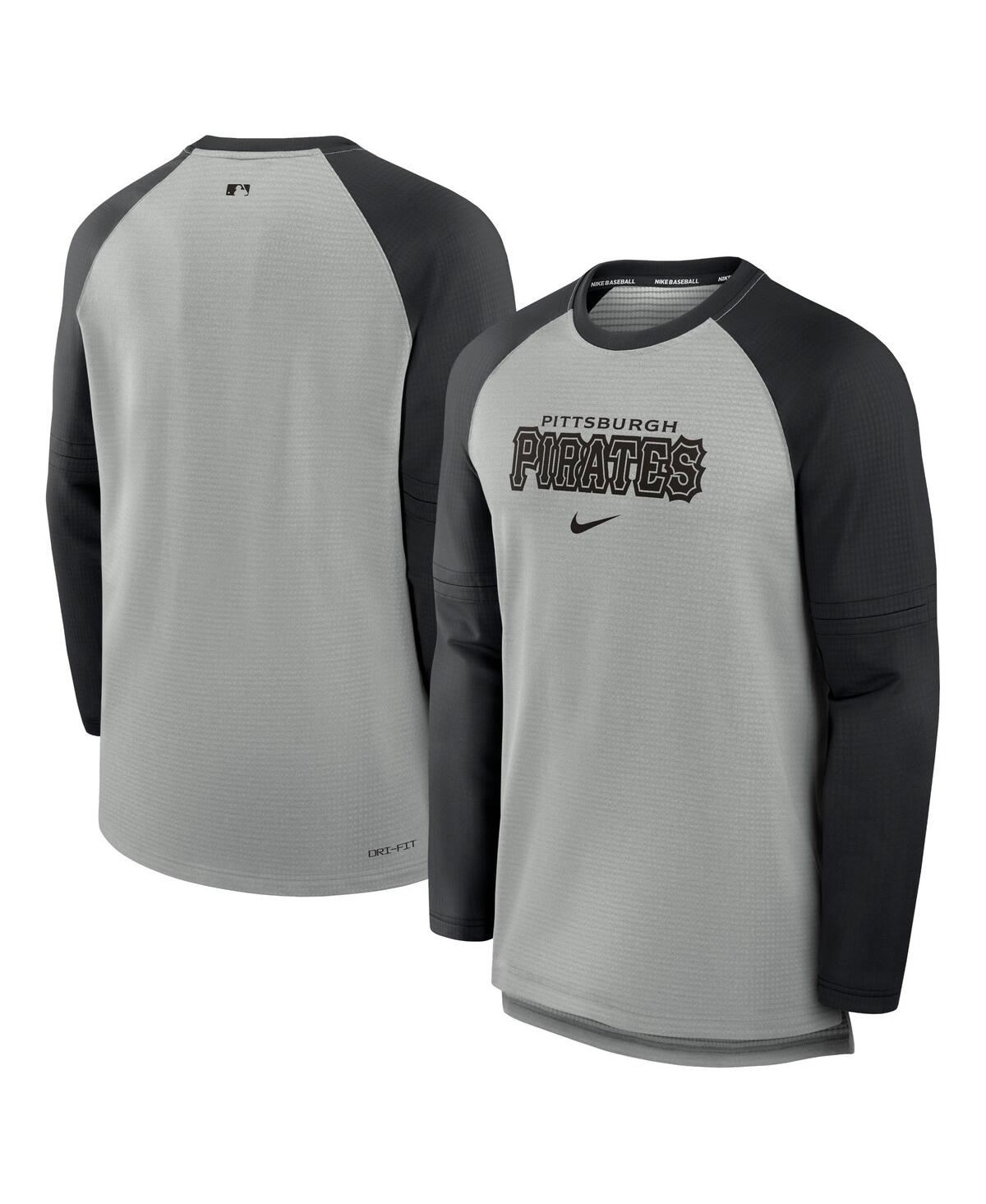 Click here for Nike Mens Heather Gray/Black Pittsburgh Pirates Au... prices