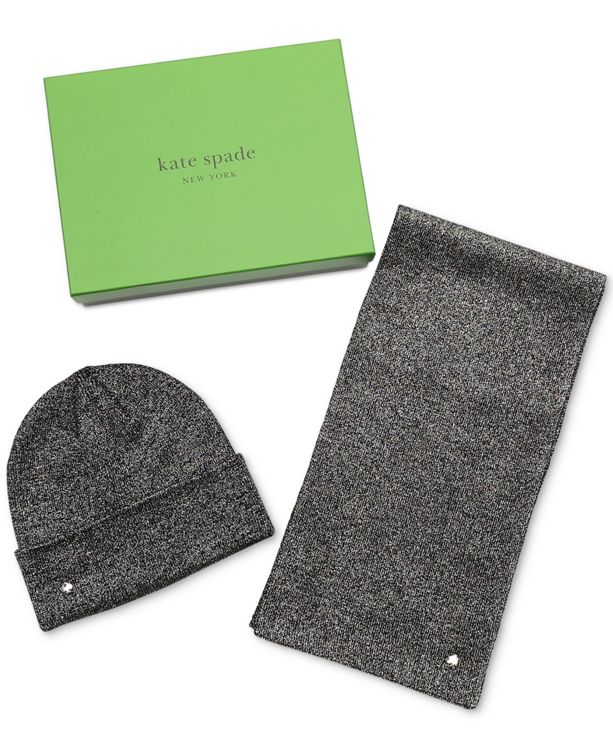 Click here for Kate Spade New York Womens Metallic Beanie & Scarf... prices