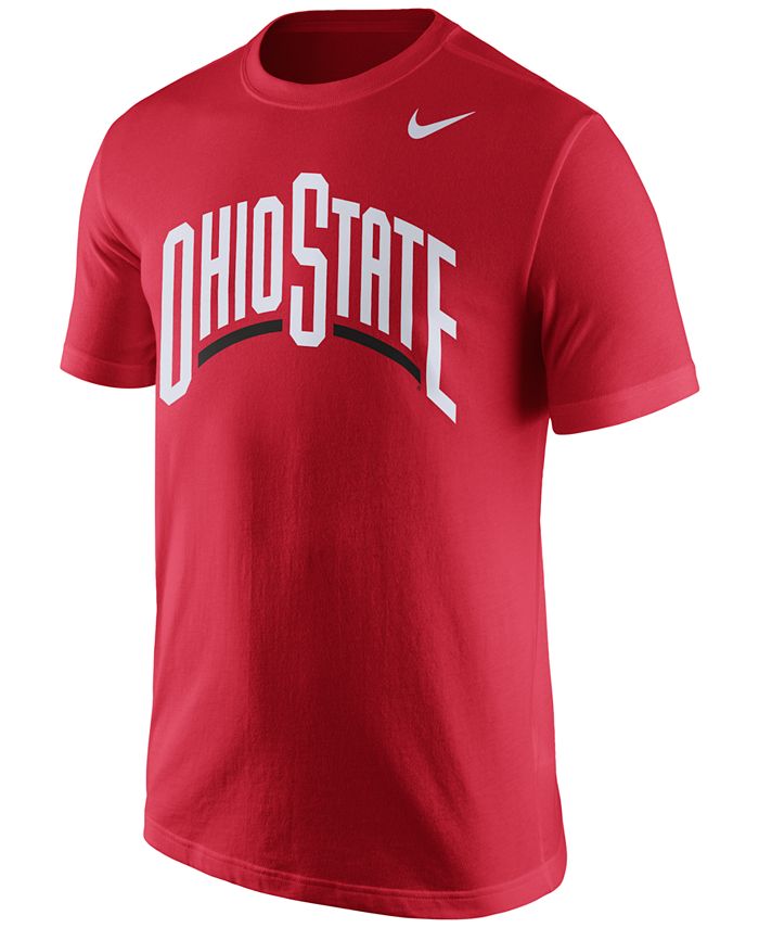 Nike Men's Ohio State Buckeyes Wordmark T-Shirt - Macy's