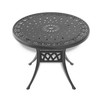 Simplie Fun 35.43" Cast Aluminum Patio Table with Umbrella Hole - Macy's