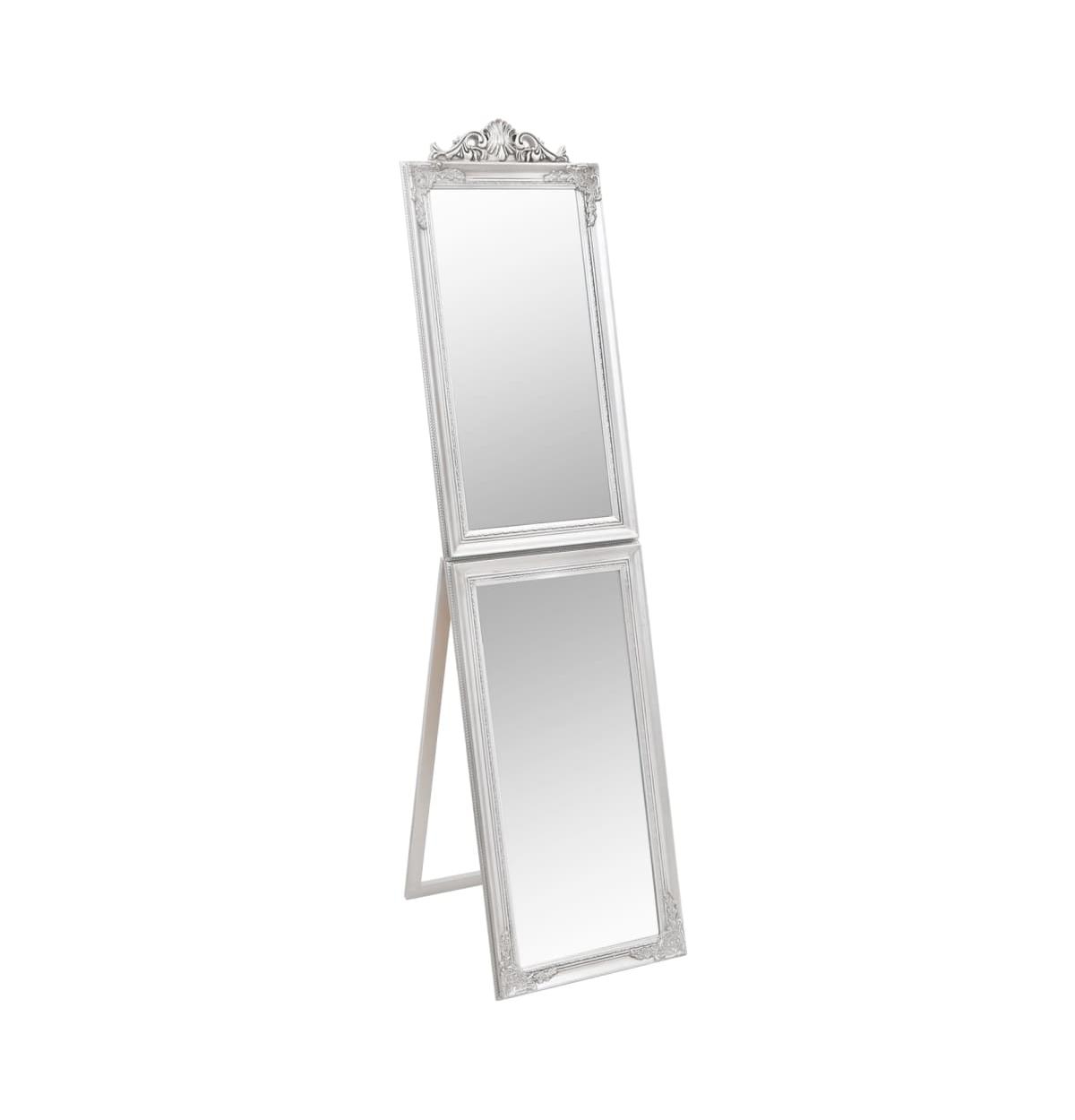 Click here for vidaXL Free-Standing Mirror Silver 15.7x63 - Silve... prices