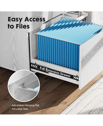 Simplie Fun Versatile Filing Cabinet Open Storage, File Drawers ...