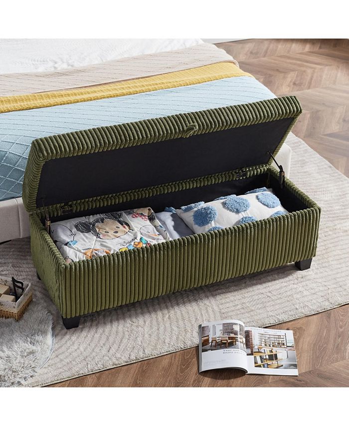 Simplie Fun Plush Storage Ottoman: Soft, Sturdy, and Spacious - Macy's