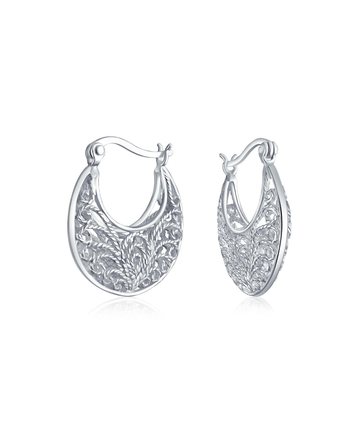 Click here for Bling Jewelry Boho Bohemian Bali Floral Open Wire... prices