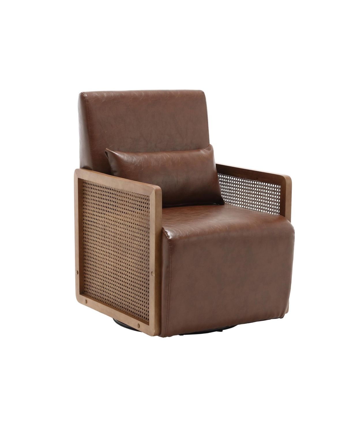 Click here for Mondawe Rose Red Upholstered Accent Chair with One... prices