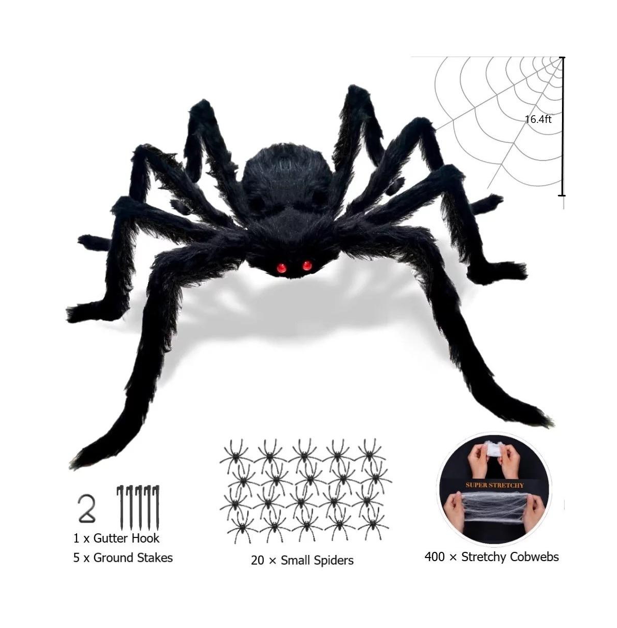 Click here for Cowin Giant Halloween Spider Decorations Set 60in... prices