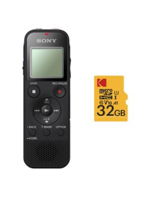Sony Digital Voice Recorder with Built-in USB and 32GB Micro SD Card ...