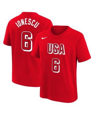 Nike Big Boys and Girls Sabrina Ionescu Red USA Basketball 2024 Summer ...