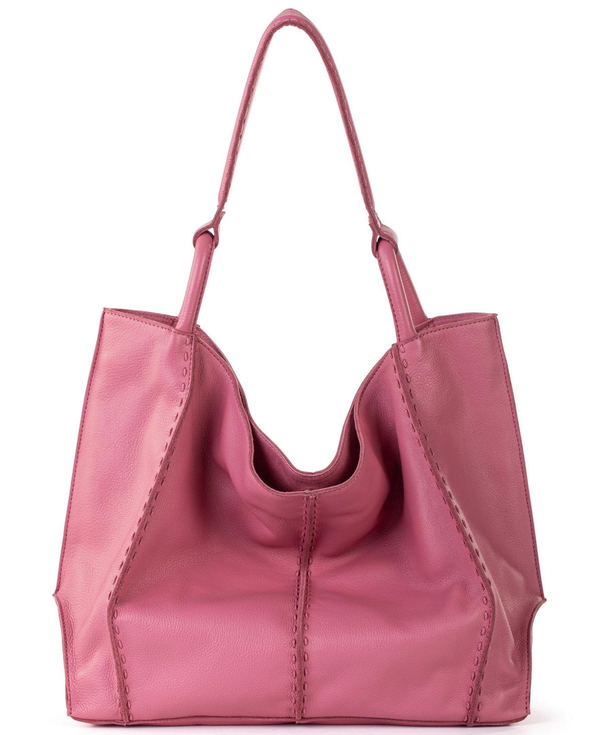Click here for The Sak Womens Los Feliz Leather Tote - Mulberry prices