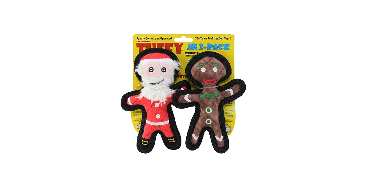 Click here for Tuffy Jr Holiday Gingerbread Man and Santa 2 Pack... prices