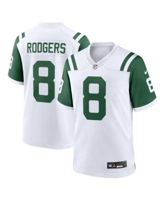 Nike Men's Aaron Rodgers White New York Jets Classic Alternate Game ...