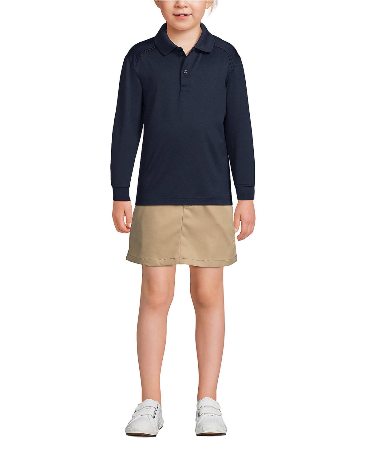 Click here for Lands End Girls Long Sleeve Rapid Dry Polo Shirt -... prices