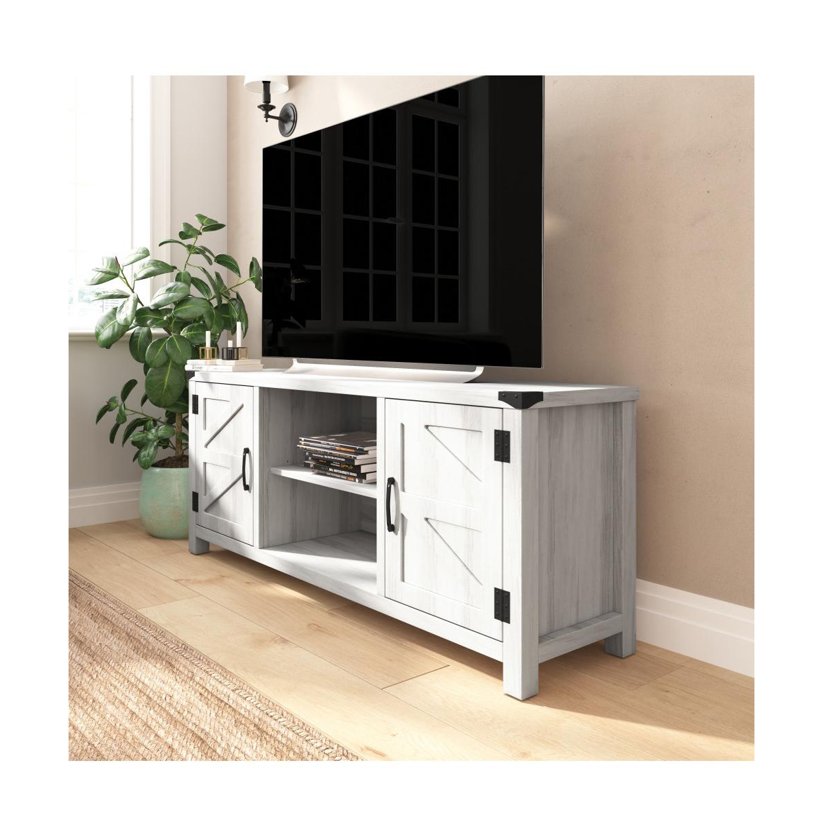 Click here for Merrick Lane Cambria Barn Door Style 59 Tv Stand F... prices