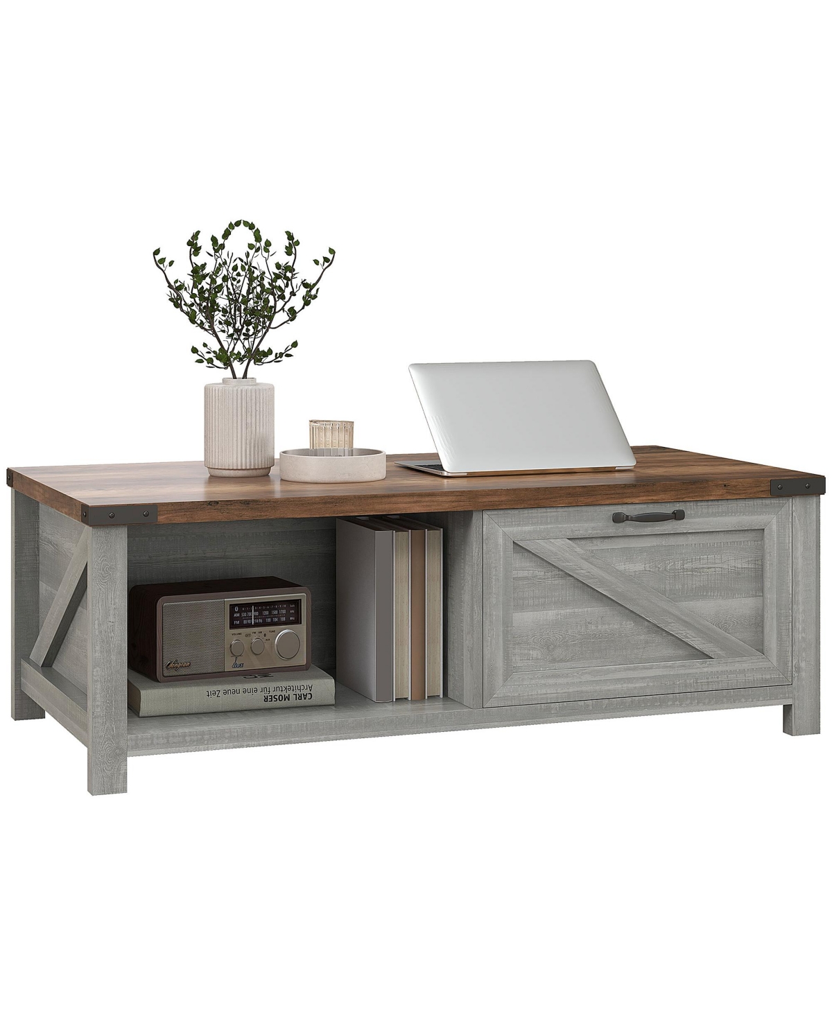Click here for Homcom Farmhouse Table with Storage and Drawer  Di... prices
