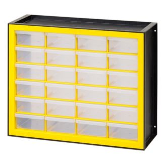 IRIS USA Screw Organizer, Hardware Storage Organizer, 24 Drawer Parts ...