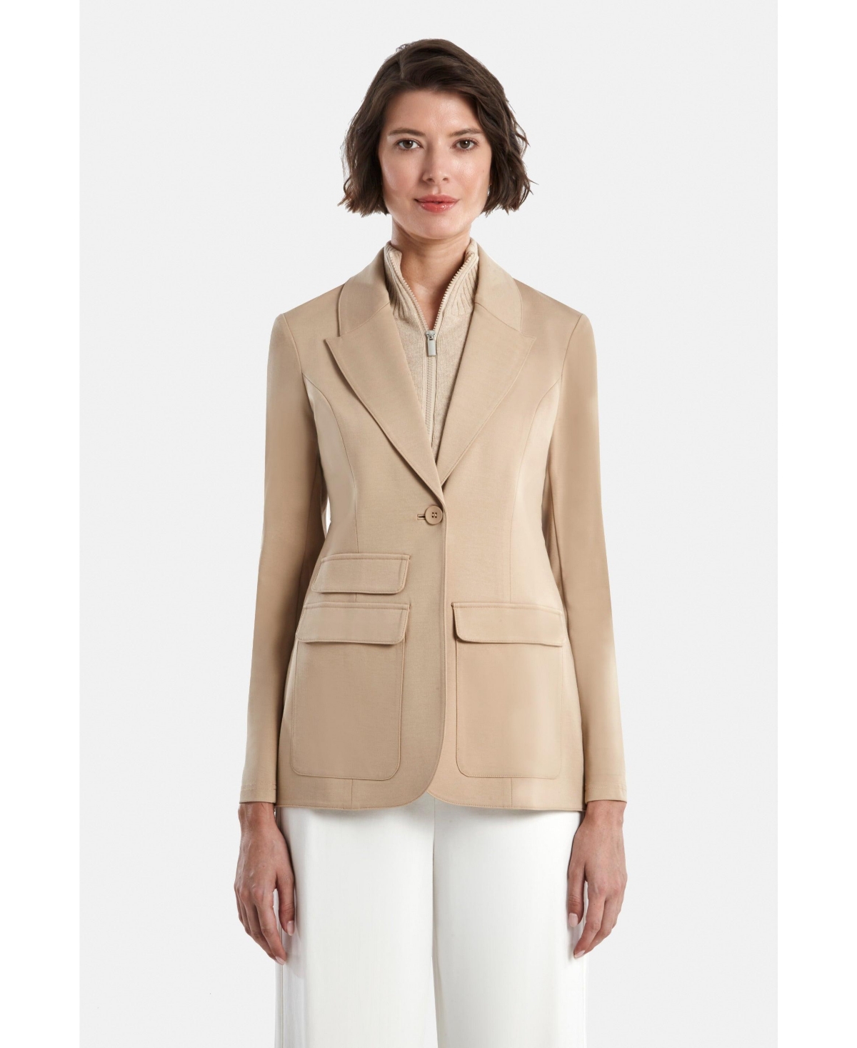 Click here for Capsule 121 Womens The Hailey Blazer Ii - Beige prices