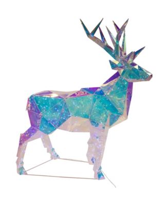 Kurt Adler Multifunction Holographic Reindeer, 35.4 Inches - Macy's