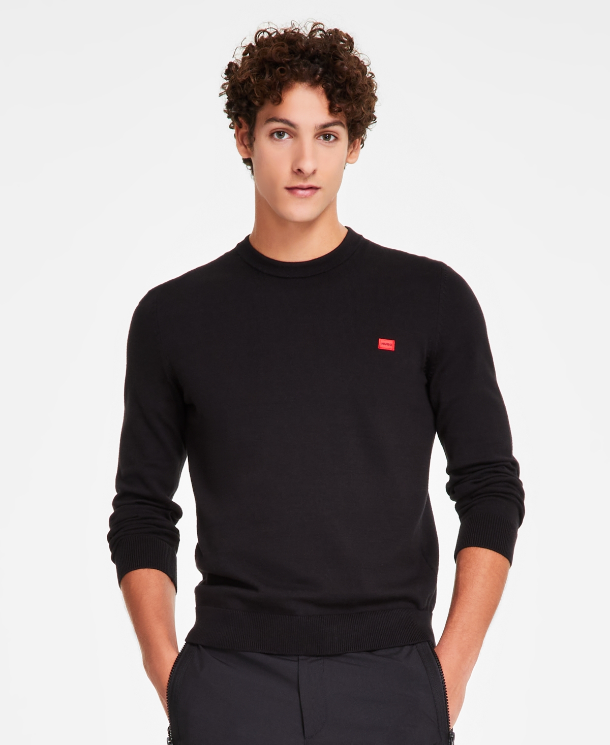 Click here for Hugo by Hugo Boss Mens San Cassius Logo Sweater  C... prices
