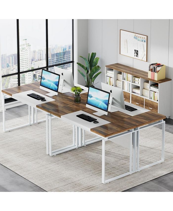 Tribesigns 63" Modern Conference Table with Splicing Board, Meeting ...
